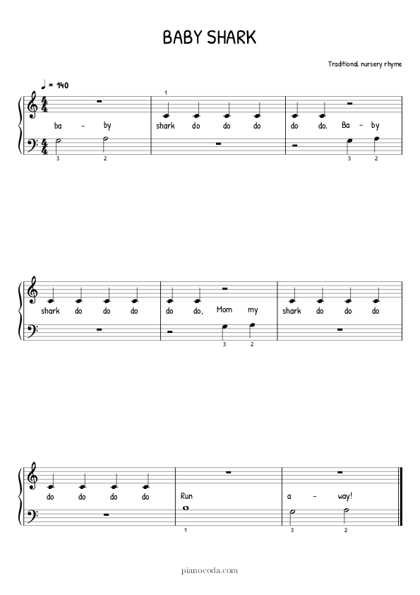 Piano Sheet Music for Kids - PianoCoda