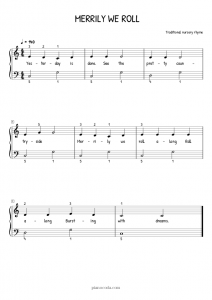 Merrily We Roll Free Sheet Music