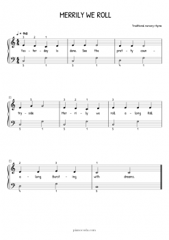Merrily We Roll Free Sheet Music