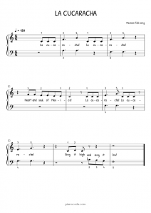 La Cucaracha Free Sheet Music