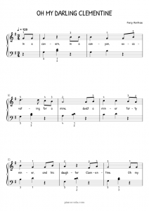 Oh My Darling Clementine Free Sheet Music