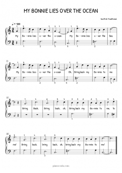 My Bonnie Lies Over The Ocean Free Sheet Music