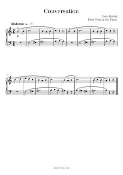 Conversation Free Sheet Music - Pianocoda