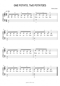 One Potato, Two Potatoes Free Sheet Music