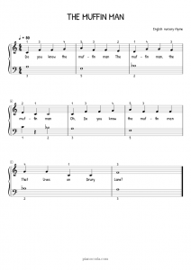 The Muffin Man Free Sheet Music