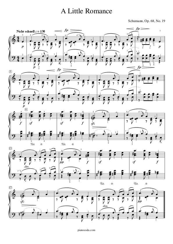 A Little Romance Free Sheet Music
