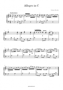 Allegro in C Free PDF Sheet Music