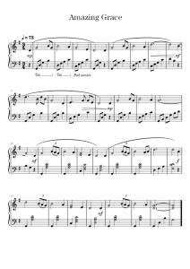 Amazing Grace Free Sheet Music