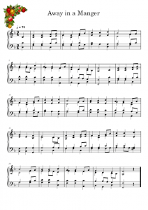 Away in a Manger Free Sheet Music
