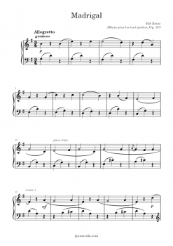 Madrigal Free PDF Sheet Music