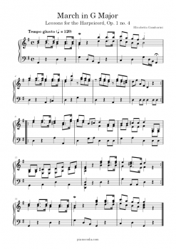 March in G Major Free Sheet Music