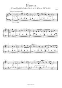 Musette, from English Suite in G Minor, BWV 808
