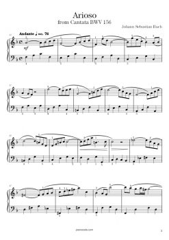 Arioso from Cantata BWV 156 Sheet Music