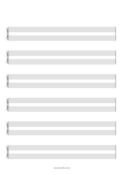 Free Printable Blank Sheet Music in PDF