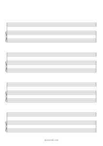 Free Printable Blank Sheet Music in PDF