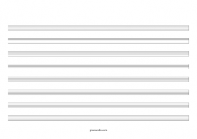 Free Printable Blank Sheet Music in PDF