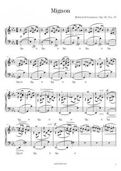 Mignon Free Sheet Music - Pianocoda