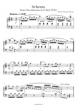 Scherzo Free Sheet Music - Pianocoda