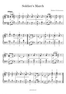 Soldier's March Free Sheet Music - Pianocoda
